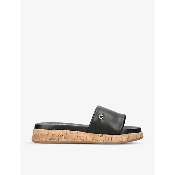 Carvela Logo-embellished Leather Mules