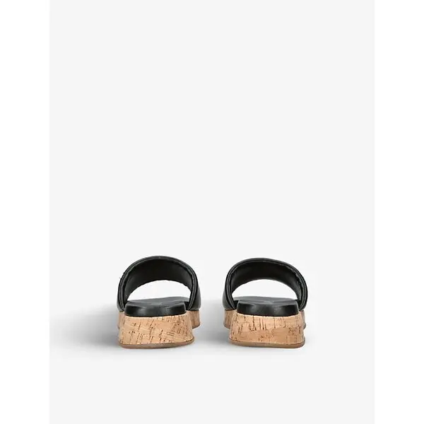 Carvela Logo-embellished Leather Mules