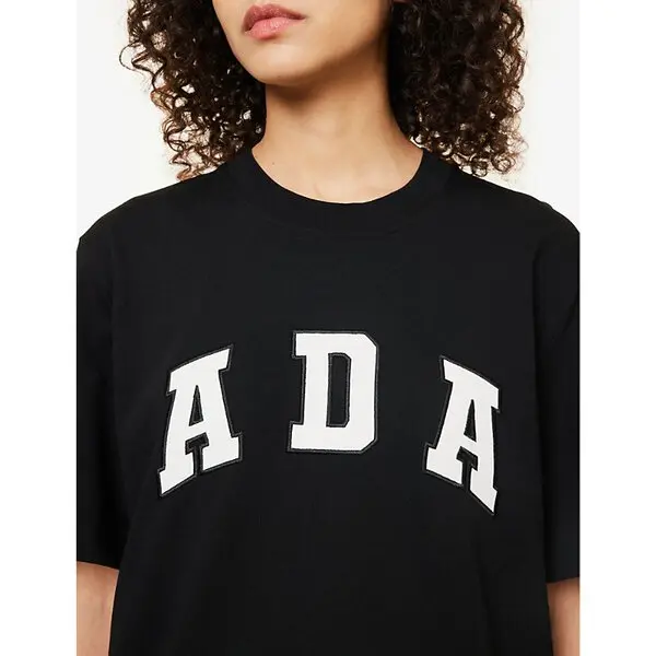 ADANOLA Logo-embroidered Cotton-jersey T-shirt