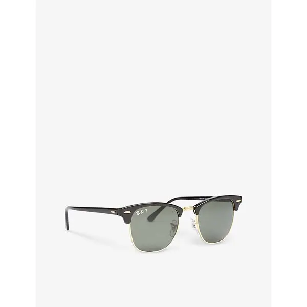 Ray-ban Clubmaster Square-frame Sunglasses - Black