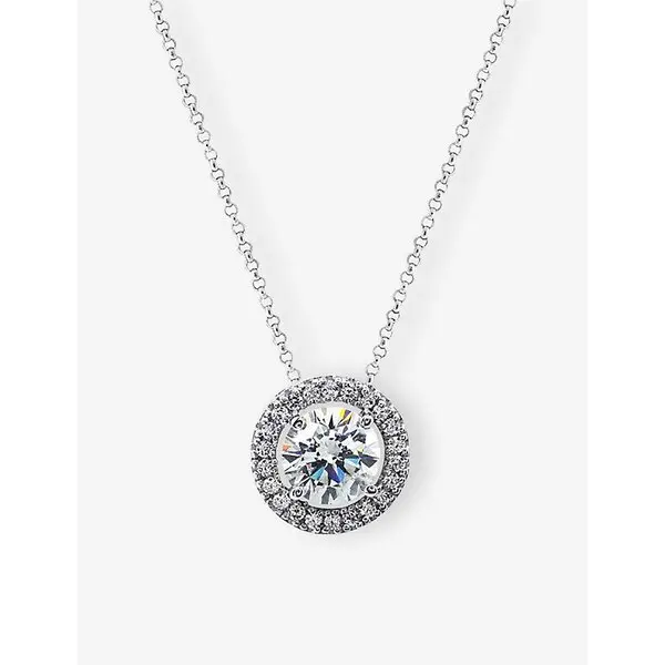 CARAT* LONDON Gwen Sterling- And Cubic Zirconia Necklace - Silver