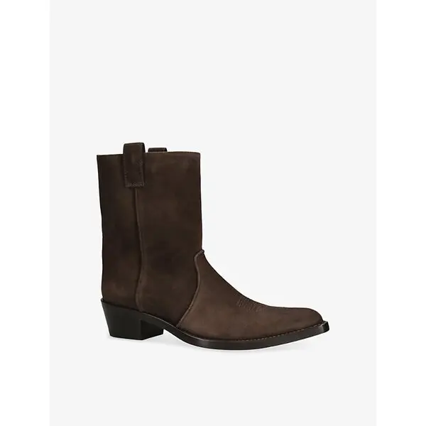 Khaite Clive 35 Suede Ankle Boots
