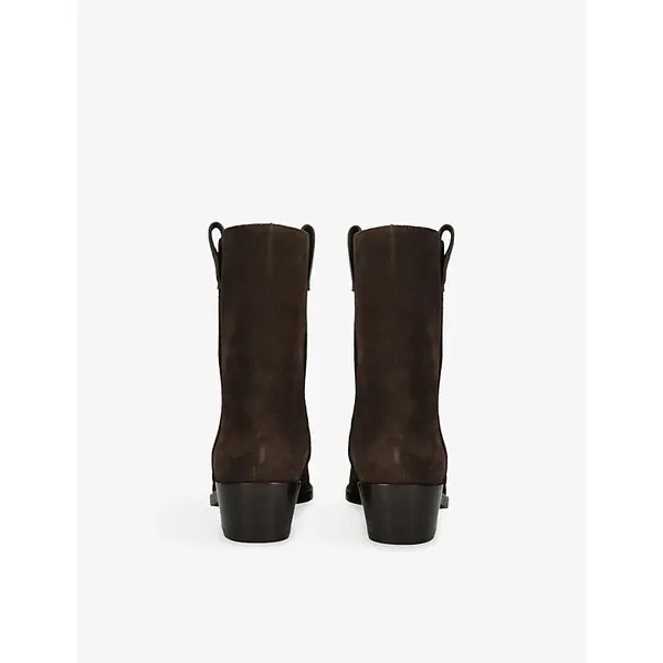 Khaite Clive 35 Suede Ankle Boots