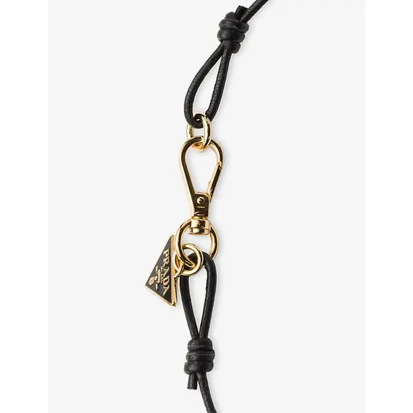 Prada Logo Leather Choker