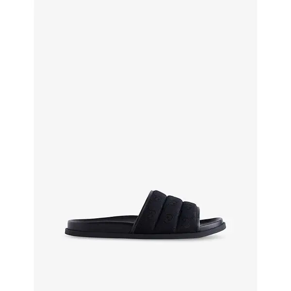 Gucci Monogram Canvas Slides