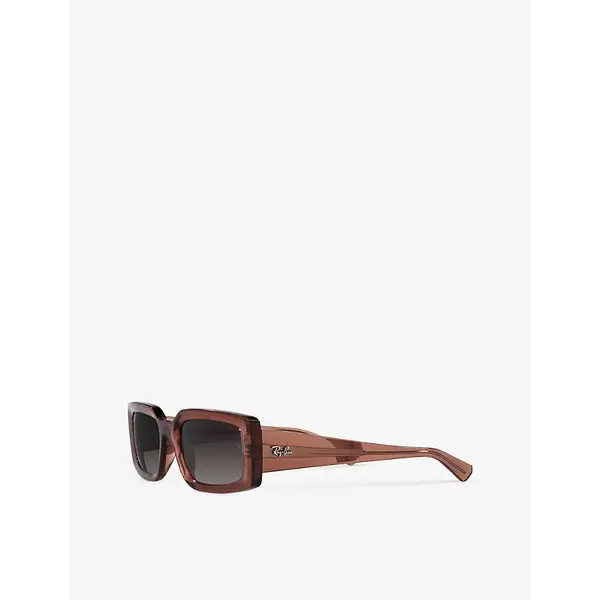 Ray-ban Rb4395 Kiliane Pillow-frame Sunglasses - Brown