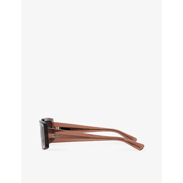 Ray-ban Rb4395 Kiliane Pillow-frame Sunglasses - Brown