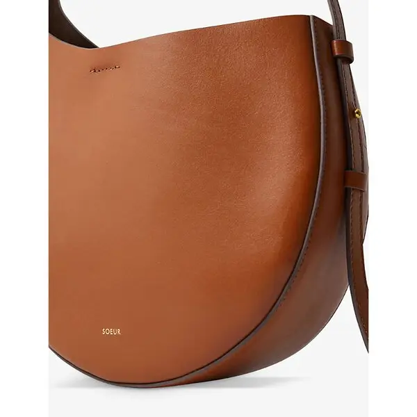Soeur Winona Leather Shoulder Bag - Brown