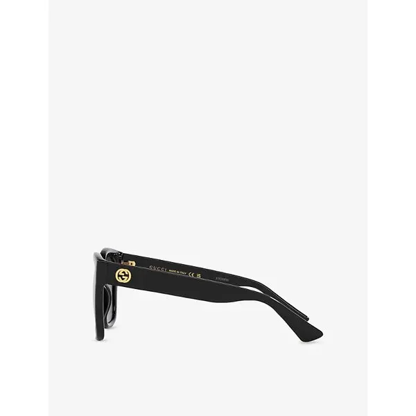 Gucci Rectangle-frame Injected Sunglasses - Black