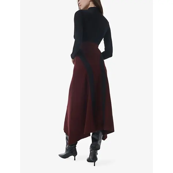 LEEM Patterned Knitted Maxi Dress