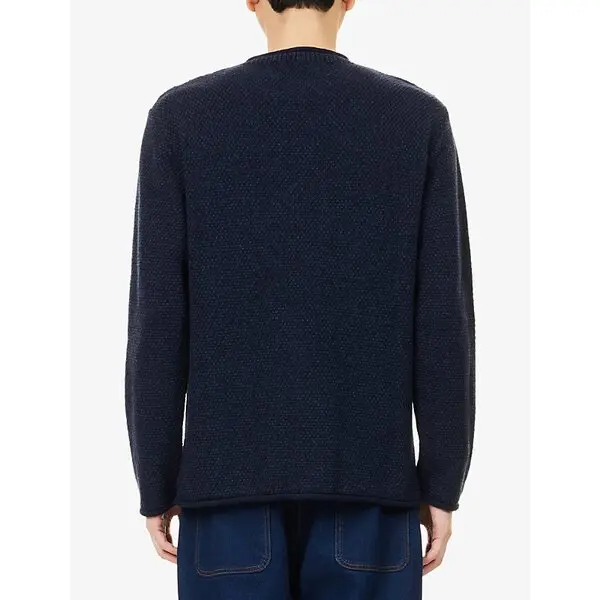 FINISTERRE Barents Long-sleeve Wool-blend Jumper - Indigo