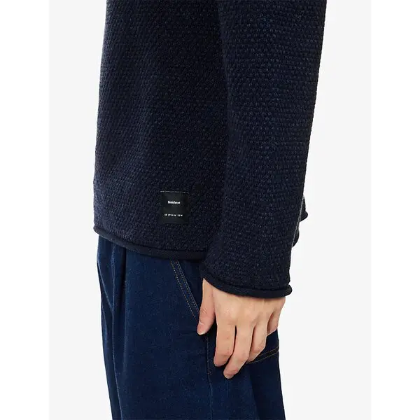 FINISTERRE Barents Long-sleeve Wool-blend Jumper - Indigo