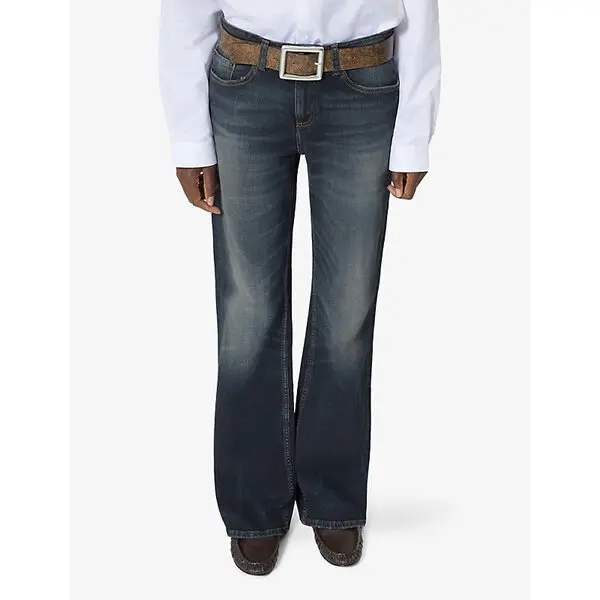 The Kooples Bootcut Regular-fit Denim Jeans - Medium Blue