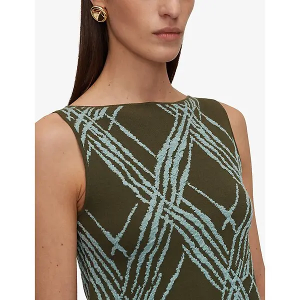 JOSEPH Aouda Knitted Cotton-blend Top
