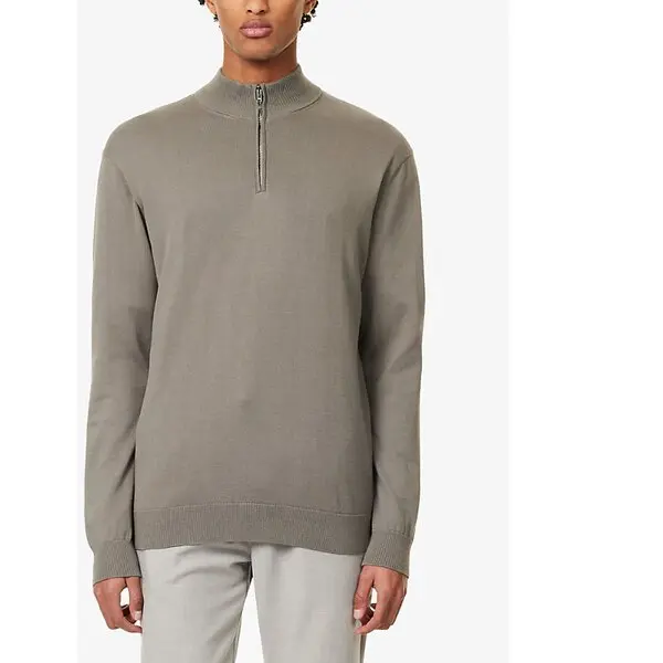ARNE Funnel Neck Cotton-knit Jumper