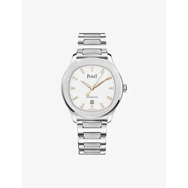 PIAGET Polo Stainless-steel And Diamond Automatic Watch 36mm - Silver