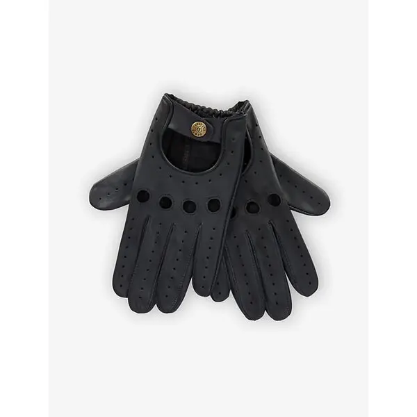 DENTS Delta Leather Driving Gloves - Black