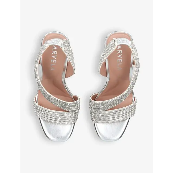 Carvela Gala Crystal-embellished Heeled Sandals