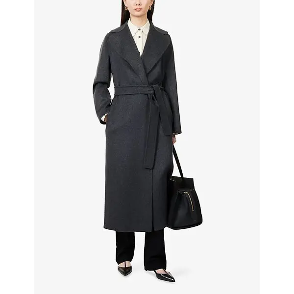 Max Mara Poldo Belted Virgin-wool Coat