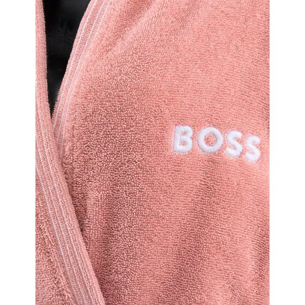 BOSS Edge Hooded Cotton Bathrobe - Blush