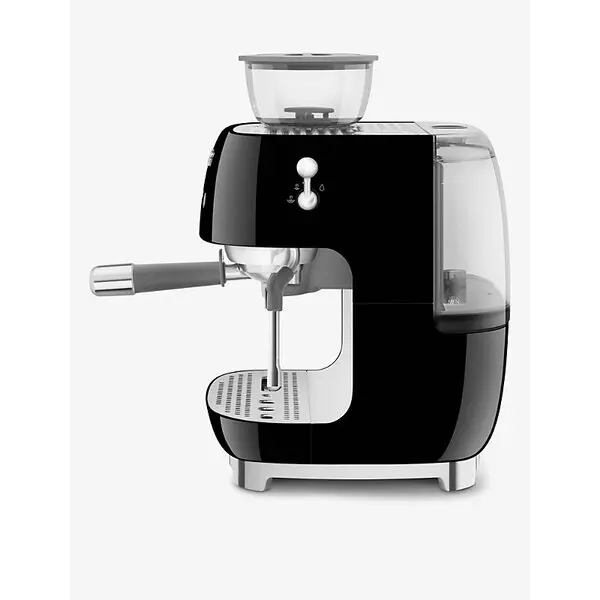 SMEG Egf03whuk Espresso Coffee Machine And Grinder - Black