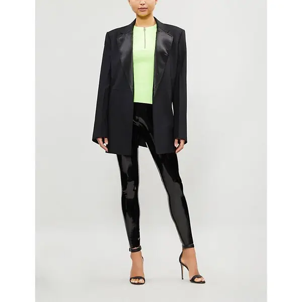 Commando Patent Faux-leather Leggings - Black