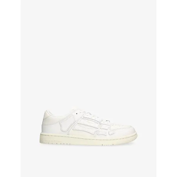 Amiri Skel Leather Trainers - Bone