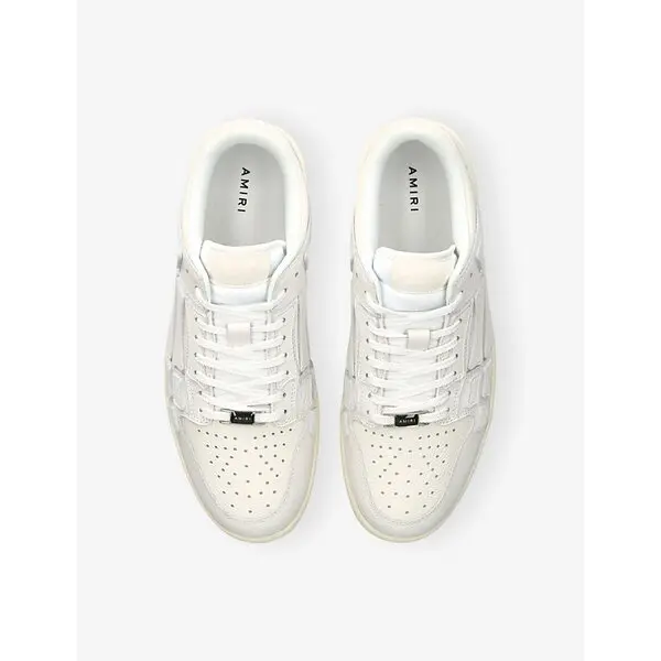 Amiri Skel Leather Trainers - Bone