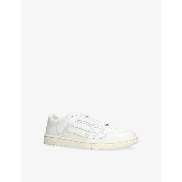 Amiri Skel Leather Trainers - Bone