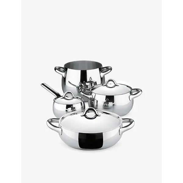 ALESSI Mami Stainless-steel Cookware Set - Silver