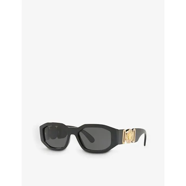 Versace Rectangle Frame Sunglasses - Black