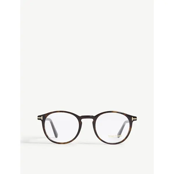 TOM FORD Round-frame Optical Glasses - Brown