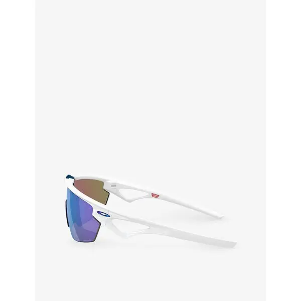 Oakley Wrap-around Acetate Sports Sunglasses - White