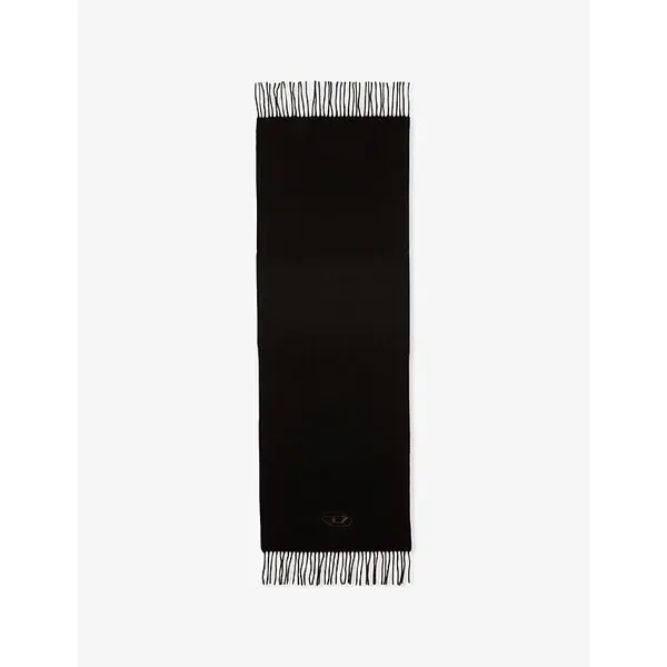 DIESEL® S-imon-d-long Fringed Wool-blend Scarf - 900