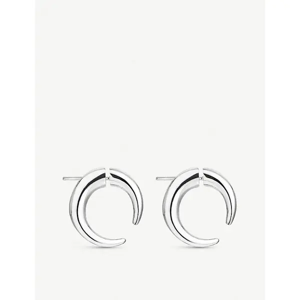SHAUN LEANE Quill Talon Hoop Earrings - Silver