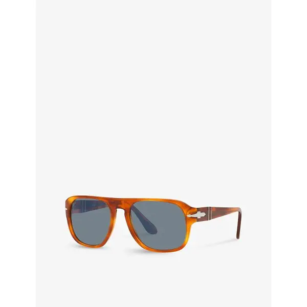 Persol Tortoiseshell-effect Pilot-frame Acetate Sunglasses