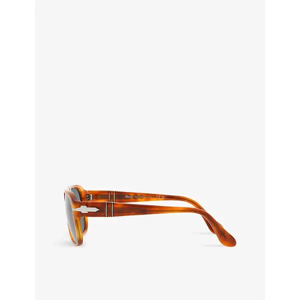 Persol Tortoiseshell-effect Pilot-frame Acetate Sunglasses