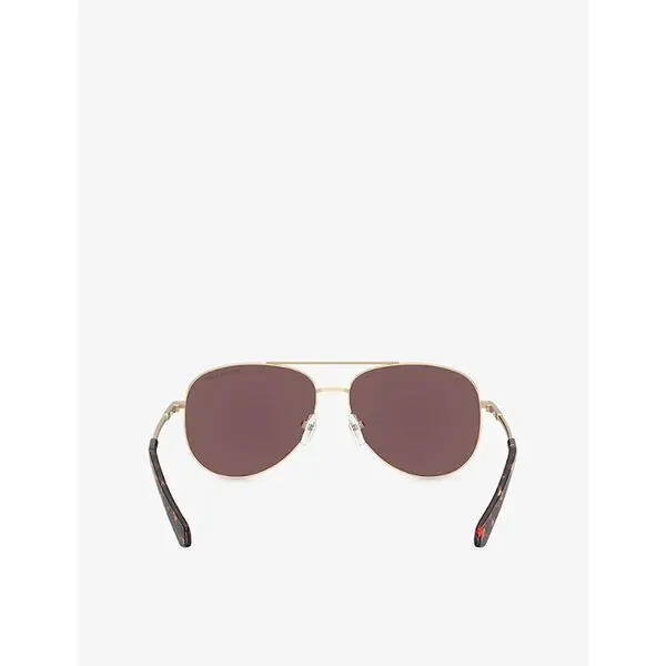 Michael Kors Aviator-frame Metal Sunglasses