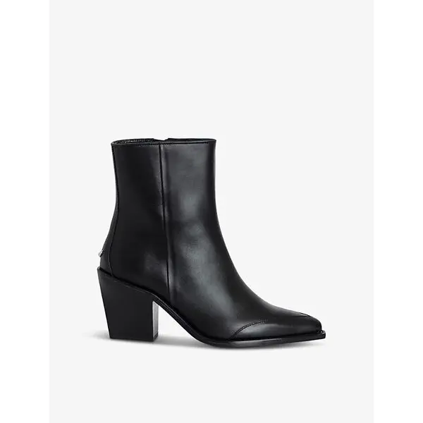 Zadig&Voltaire Cara Leather Ankle Boots
