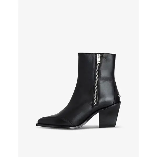 Zadig&Voltaire Cara Leather Ankle Boots