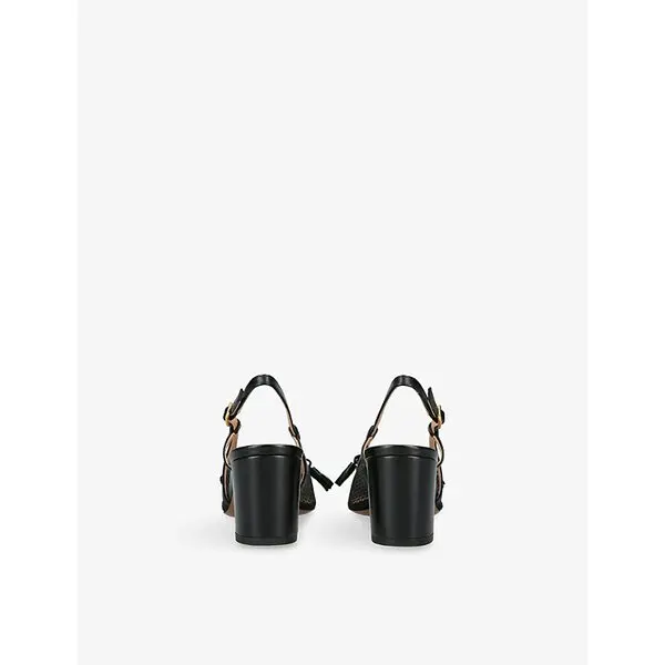 Valentino Garavani Valet Du Roi 60 Mesh And Leather Slingbacks