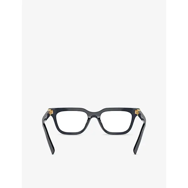 Miu Miu Rectangular-frame Acetate Optical Glasses - Blue