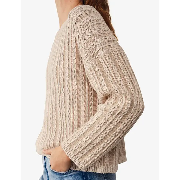 THE WHITE COMPANY Cable-knit Cotton Jumper