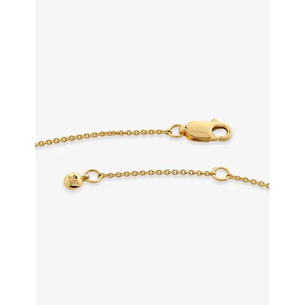 Monica Vinader Initial S Stamp 18ct Yellow Vermeil Bracelet - Gold