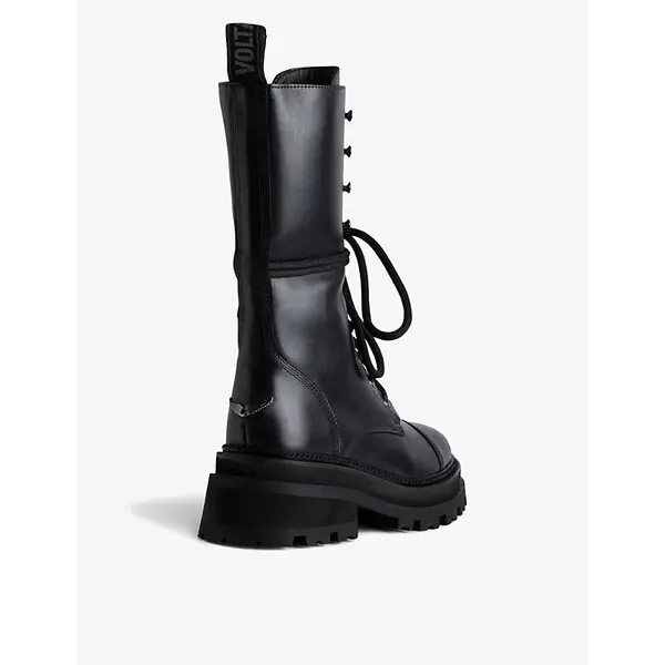 Zadig&Voltaire Wing-embellished Leather Ankle Boots