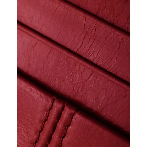 Prada Triangle-logo Leather Card Holder - Red