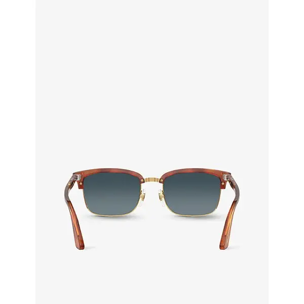 Persol Rectangle-frame Acetate Sunglasses - Brown