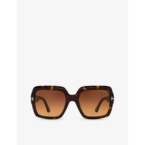 TOM FORD Square-frame Tortoiseshell Acetate Sunglasses - Brown