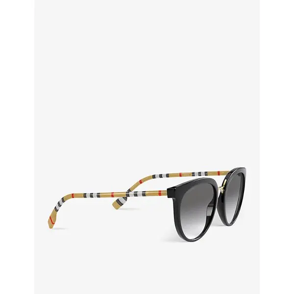 Burberry Phantos-frame Acetate Sunglasses - Black