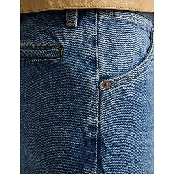 Prada Regular-fit Straight-leg Washed Denim Jeans - Blue
